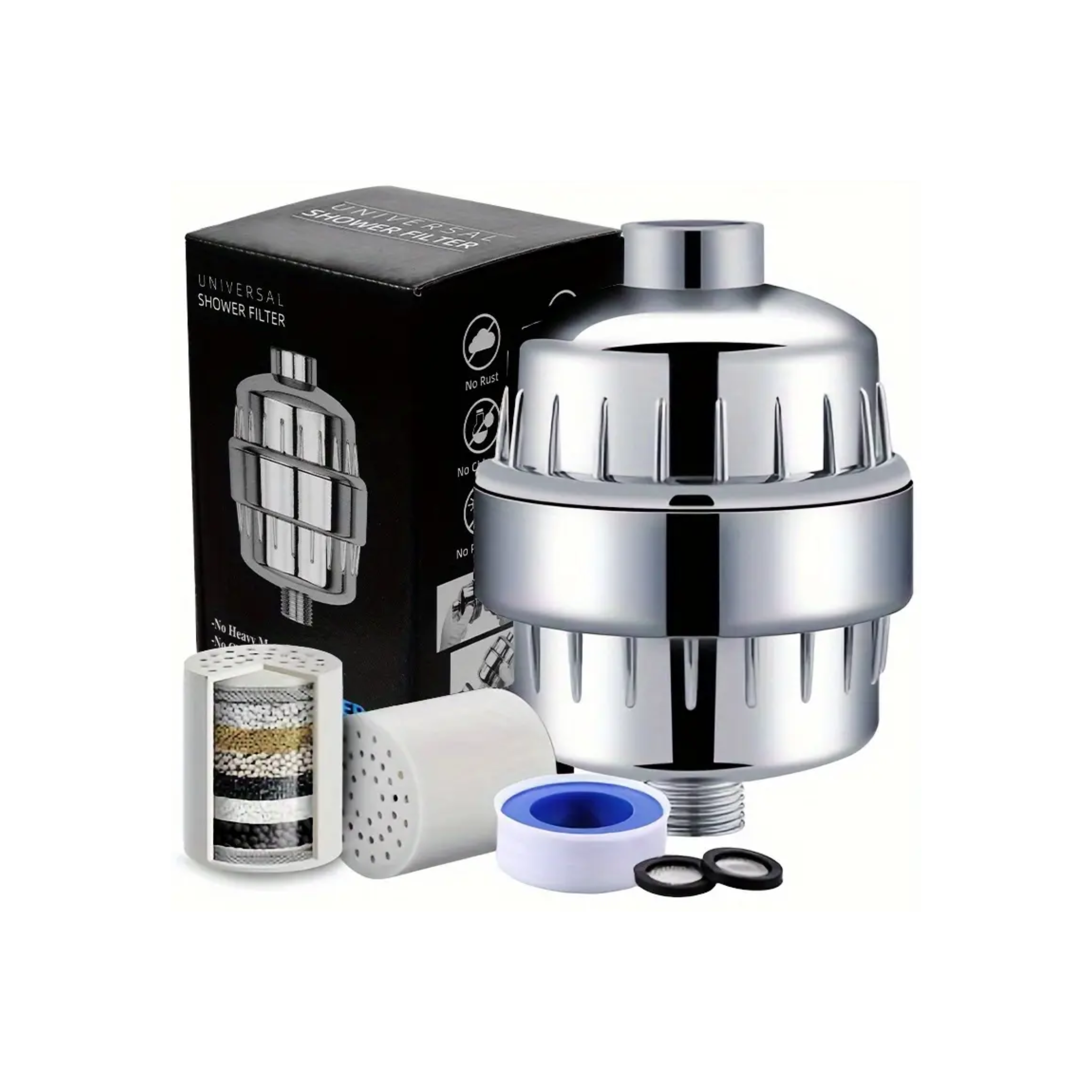 SF650 High Output Universal Shower Filter System With 12 Stage Cartrid ...